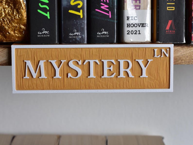 Custom Book Slide in Street Sign | Bookish Decor | Book Lover Gift ...