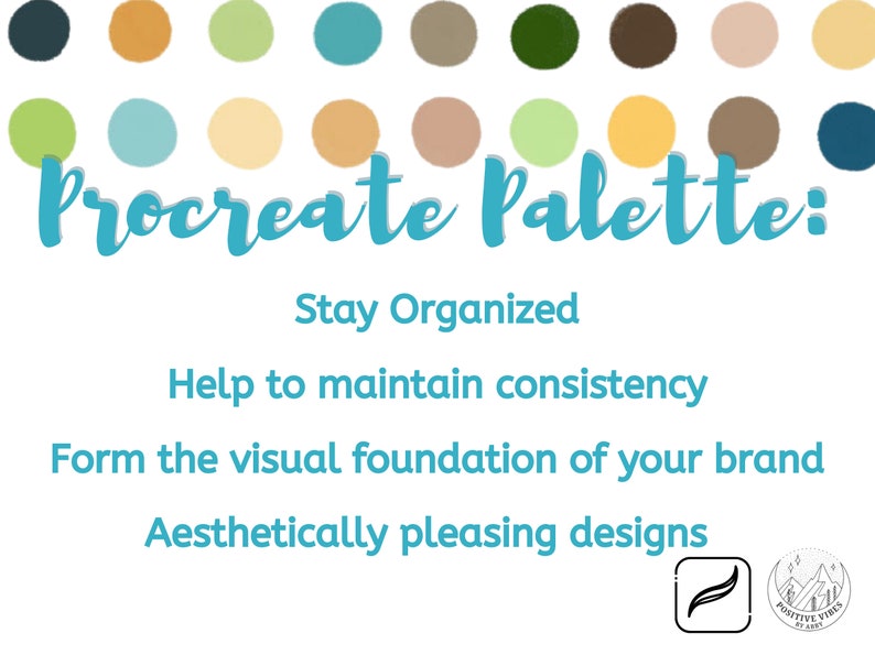 Procreate Color Palette, Digital Color Palette Ipad, Earth Tones Color Palette, Color Swatches ...