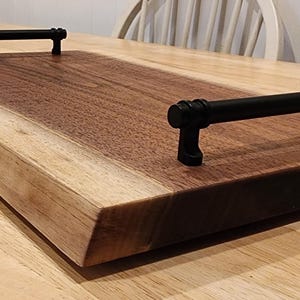 Solid Walnut Live Edge Serving Board - Etsy