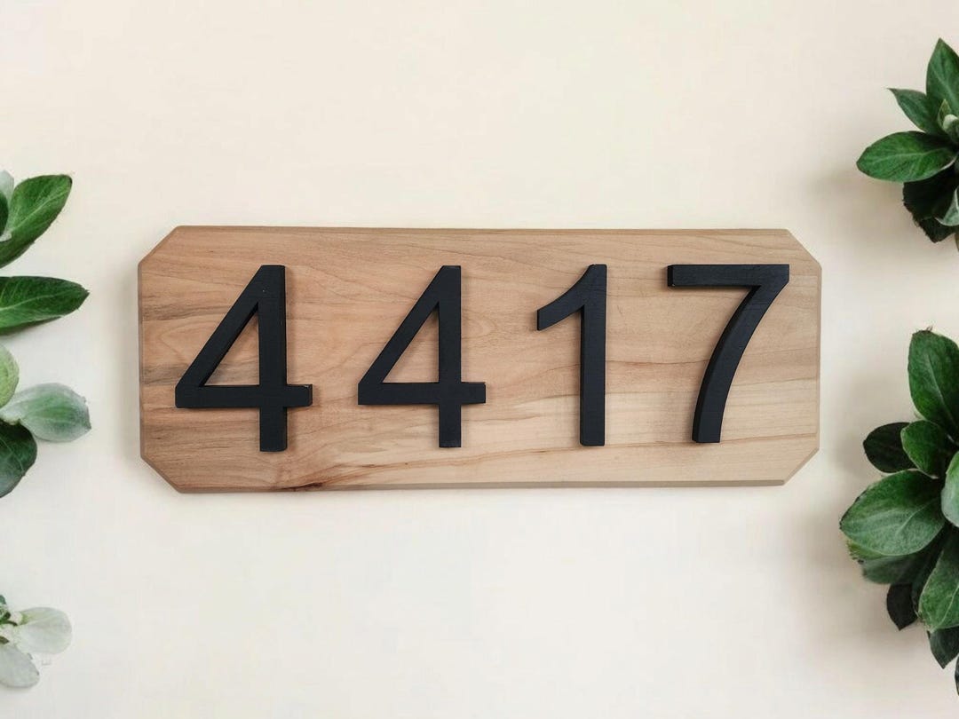 Sugar Maple Address Plaque - Etsy