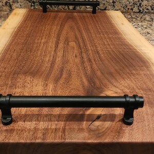 Solid Walnut Live Edge Serving Board - Etsy
