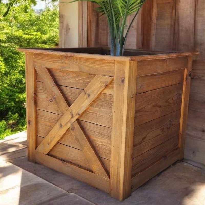 Rustic Planter Box - Etsy