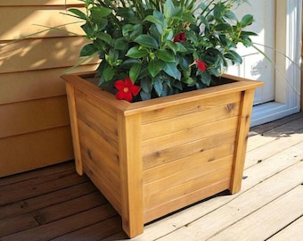 Compact Cedar Planter Box - Bring Nature Inside or Spruce up Your Patio ...