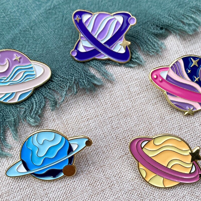 Space Enamel Pin - Etsy