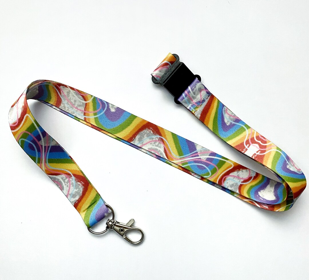 Rainbow Pride Lanyard LGBTQ Keychain Accessory - Etsy