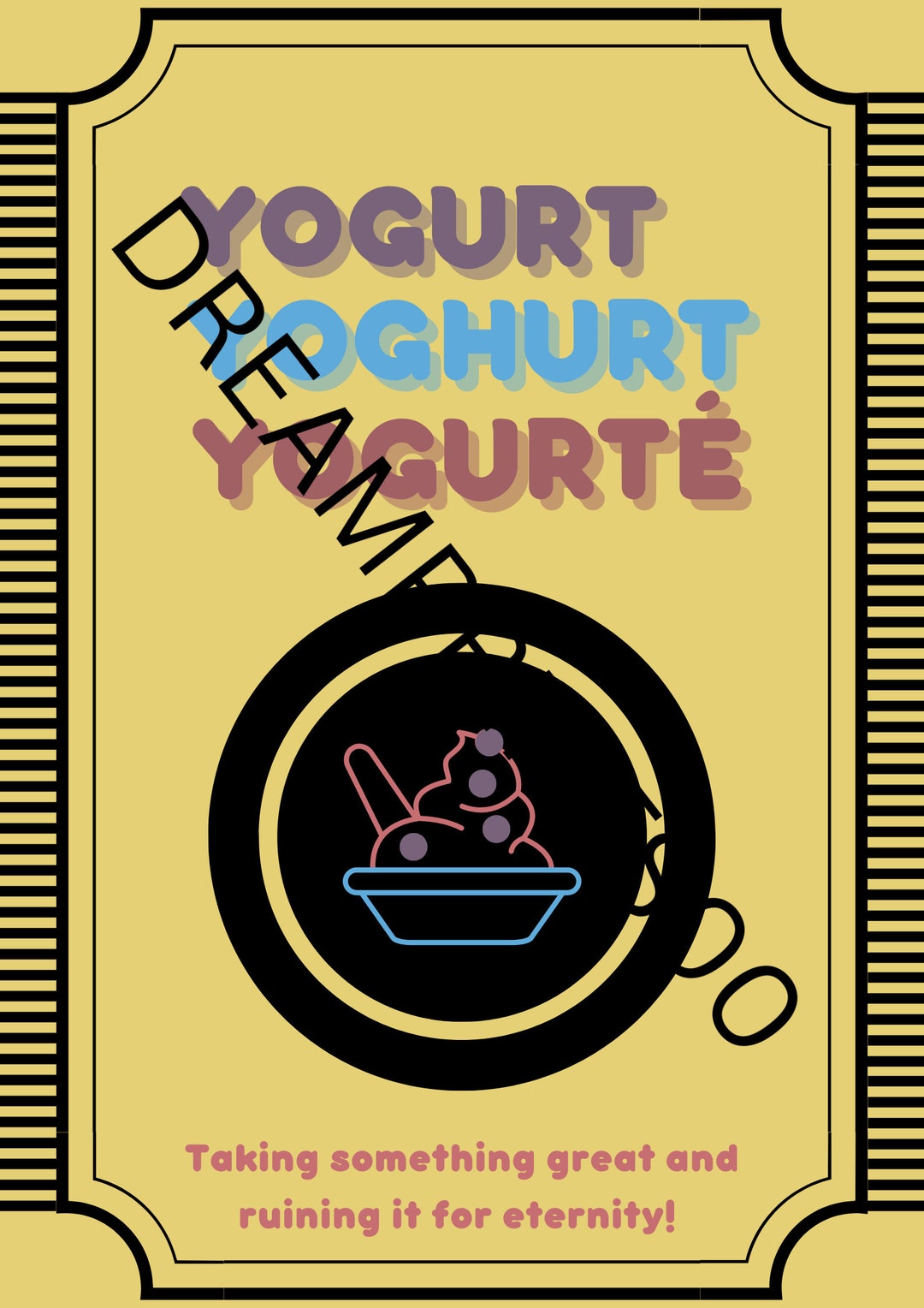 Good Place Frozen Yoghurt Poster - Etsy