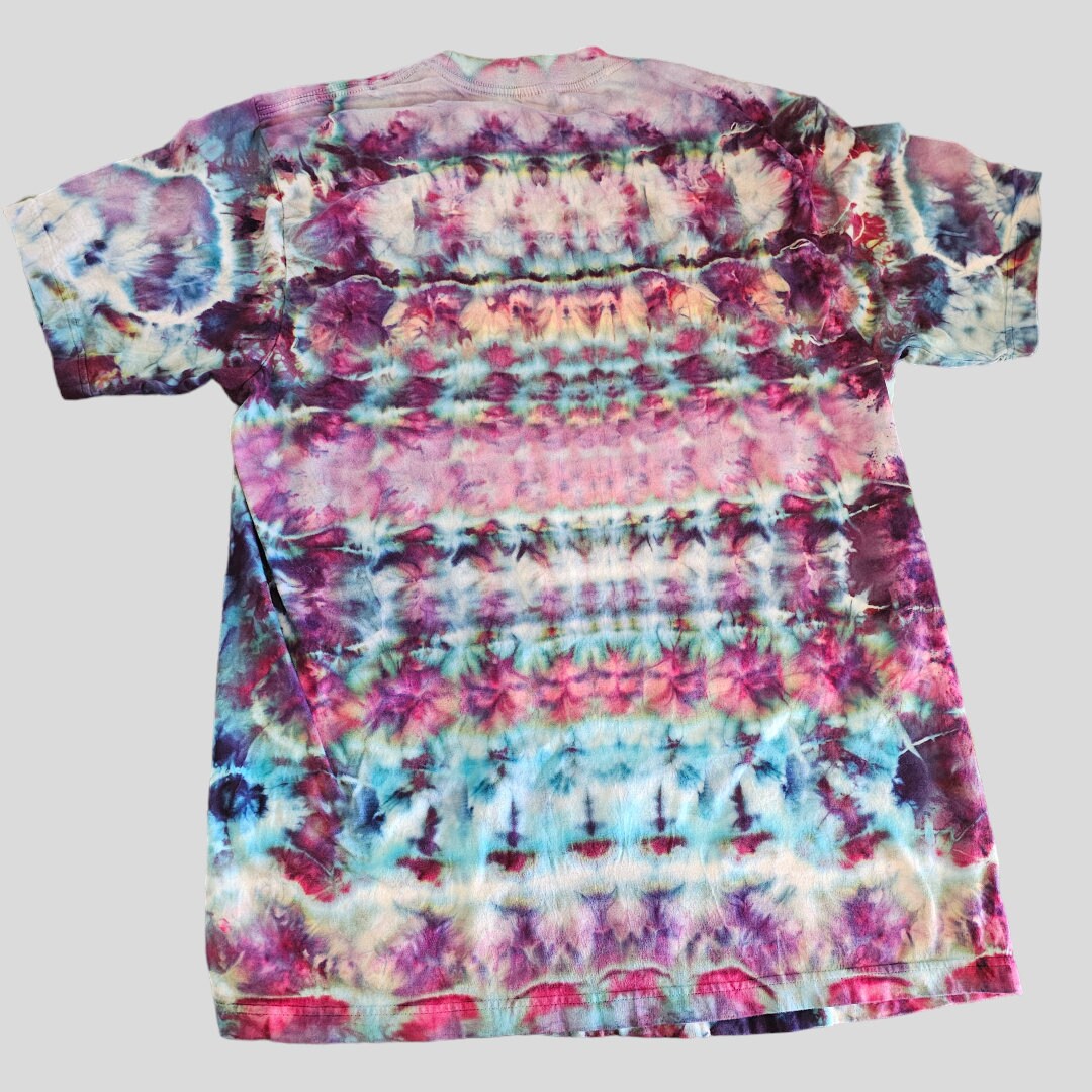 Tie-dye Short-sleeved T-shirt in a Retro Patten With Bright, Earthy ...