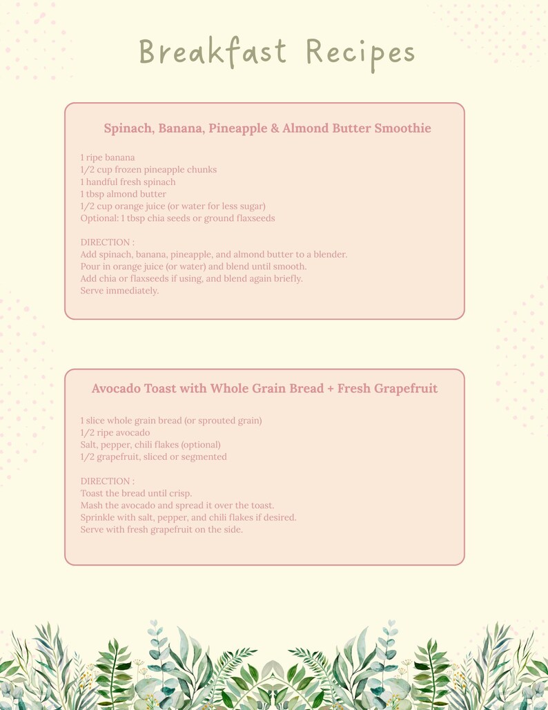 Anemia Weekly Planner – Iron & Energy Tracker | Printable PDF Digital ...