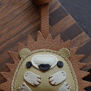 Leather Hedgehog Charm, Hedgehog Bag Charm, Cute Hedgehog Leather Purse ...