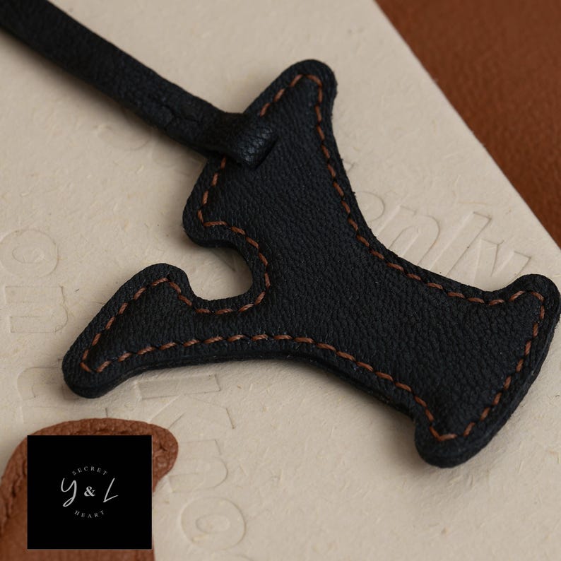 Leather Name Keyring, Alphabet Bag Charm, Personalized Leather Keychain ...