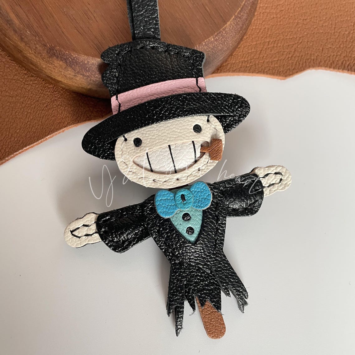 Leather Turnip Head Bag Charm, Handmade Anime Bag Charm, Cute Turnip ...