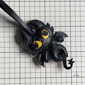 Toothless Leather Bag Charm, Cute Night Dragon Purse Charm, How to ...