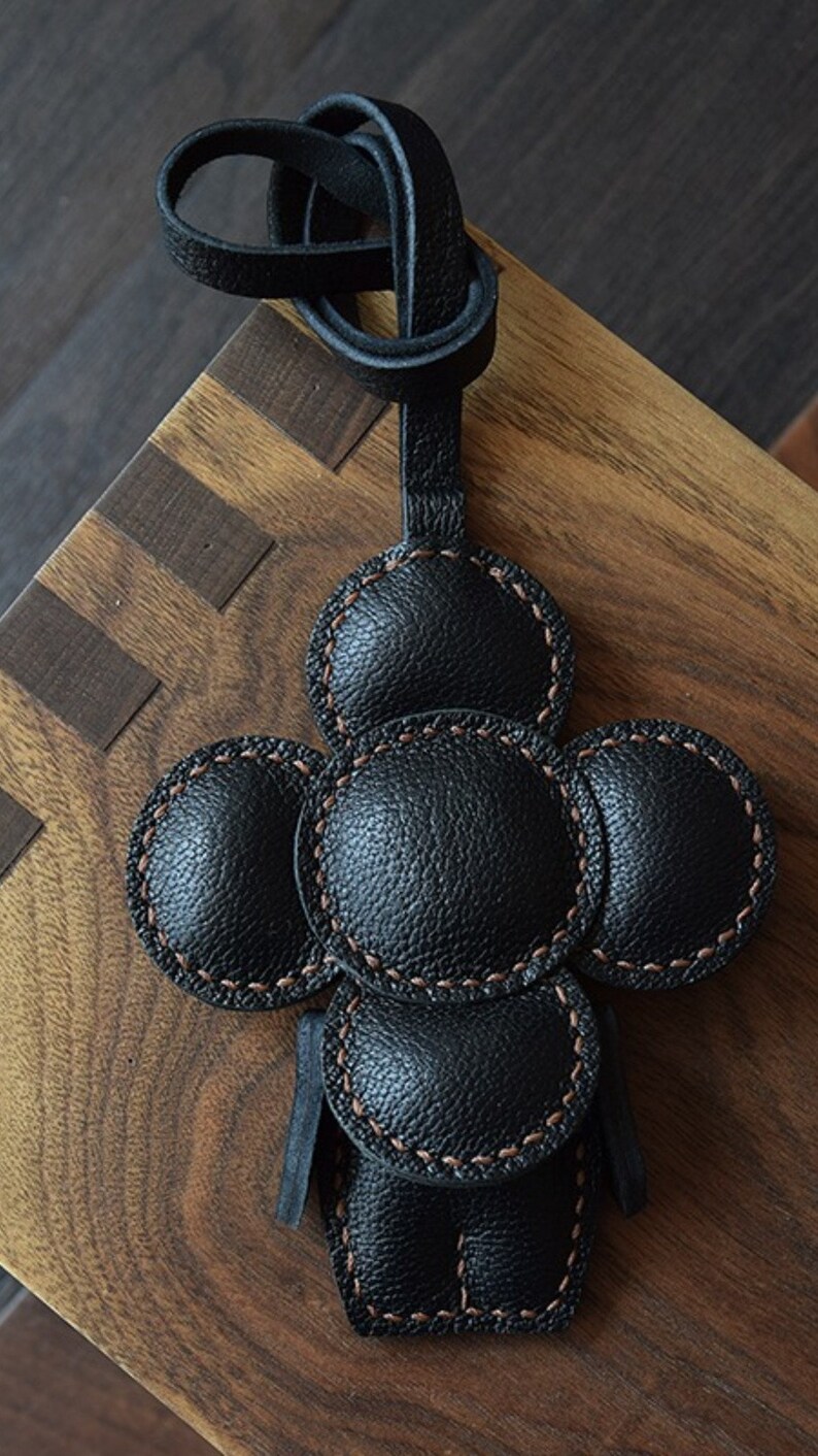 Leather Flower Charm Handmade Floral Charm Cute Flower - Etsy