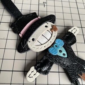 Leather Turnip Head Bag Charm, Handmade Anime Bag Charm, Cute Turnip ...
