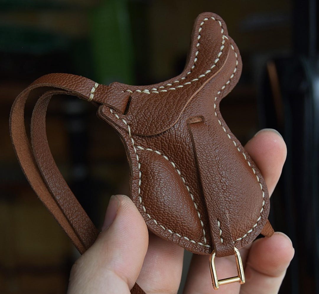Leather Saddle Charm, Saddle Bag Charm, Cute Saddle Leather Handbag and Purse Charm, Saddle ...