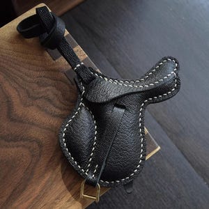 Leather Saddle Charm, Saddle Bag Charm, Cute Saddle Leather Handbag and Purse Charm, Saddle ...