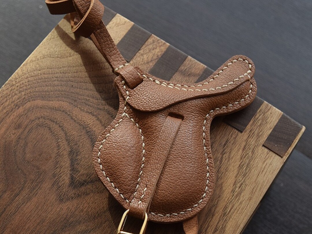 Leather Saddle Charm, Saddle Bag Charm, Cute Saddle Leather Handbag and Purse Charm, Saddle ...