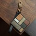 Piet Mondrian Leather Charm, Handmade Geometric Art Bag Charm, Leather Handbag/purse Charm ...