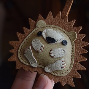 Leather Hedgehog Charm, Hedgehog Bag Charm, Cute Hedgehog Leather Purse ...