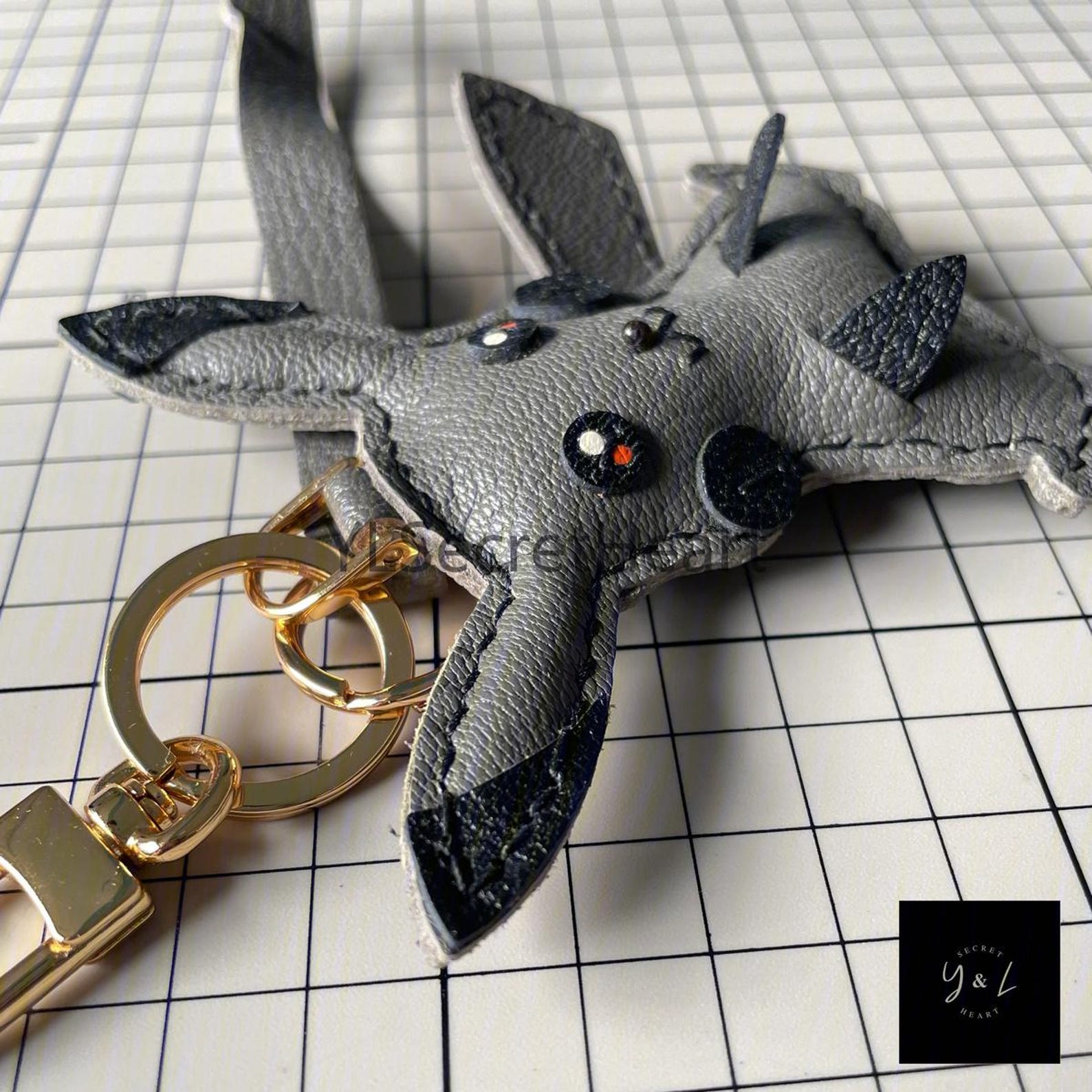 Leather Black Pikachu Charm, Leather Bag Charm, Leather Handbag and ...