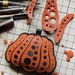 Leather Pumpkin Charm, Handmade Leather Bag Charm, Cute Leather Handbag ...