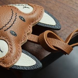 Leather Fox Charm, Handmade Fox Bag Charm, Cute Fox Leather Handbag and ...
