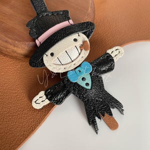 Leather Turnip Head Bag Charm, Handmade Anime Bag Charm, Cute Turnip ...