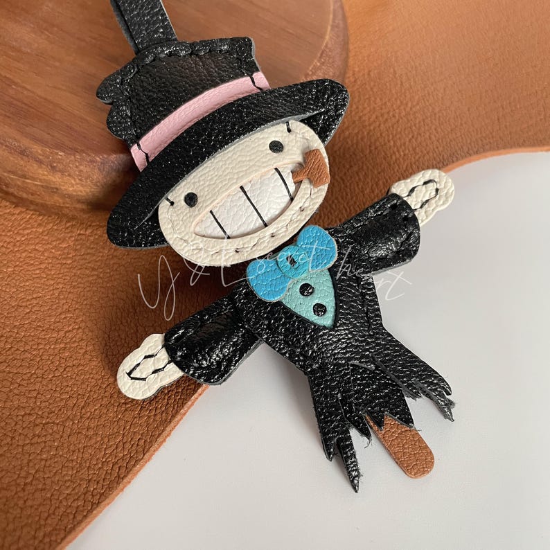 Leather Turnip Head Bag Charm, Handmade Anime Bag Charm, Cute Turnip ...