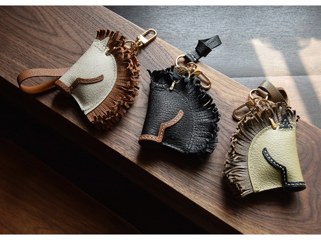 Leather Horse Charm, Leather Bag Charm, Leather Handbag and Purse Charm ...