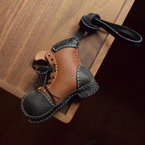 Leather Boot Charm, Handmade Leather Boot Bag Charm, Leather Handbag ...