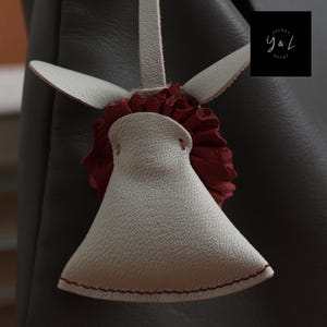 Leather Rabbit Charm, Rabbit Bag Charm, Cute Rabbit Leather Handbag ...