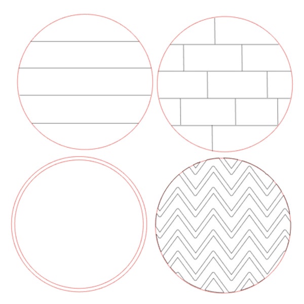 Chevron Circle - Etsy
