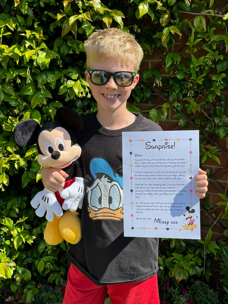 Letter From Mickey for Orlando - Etsy