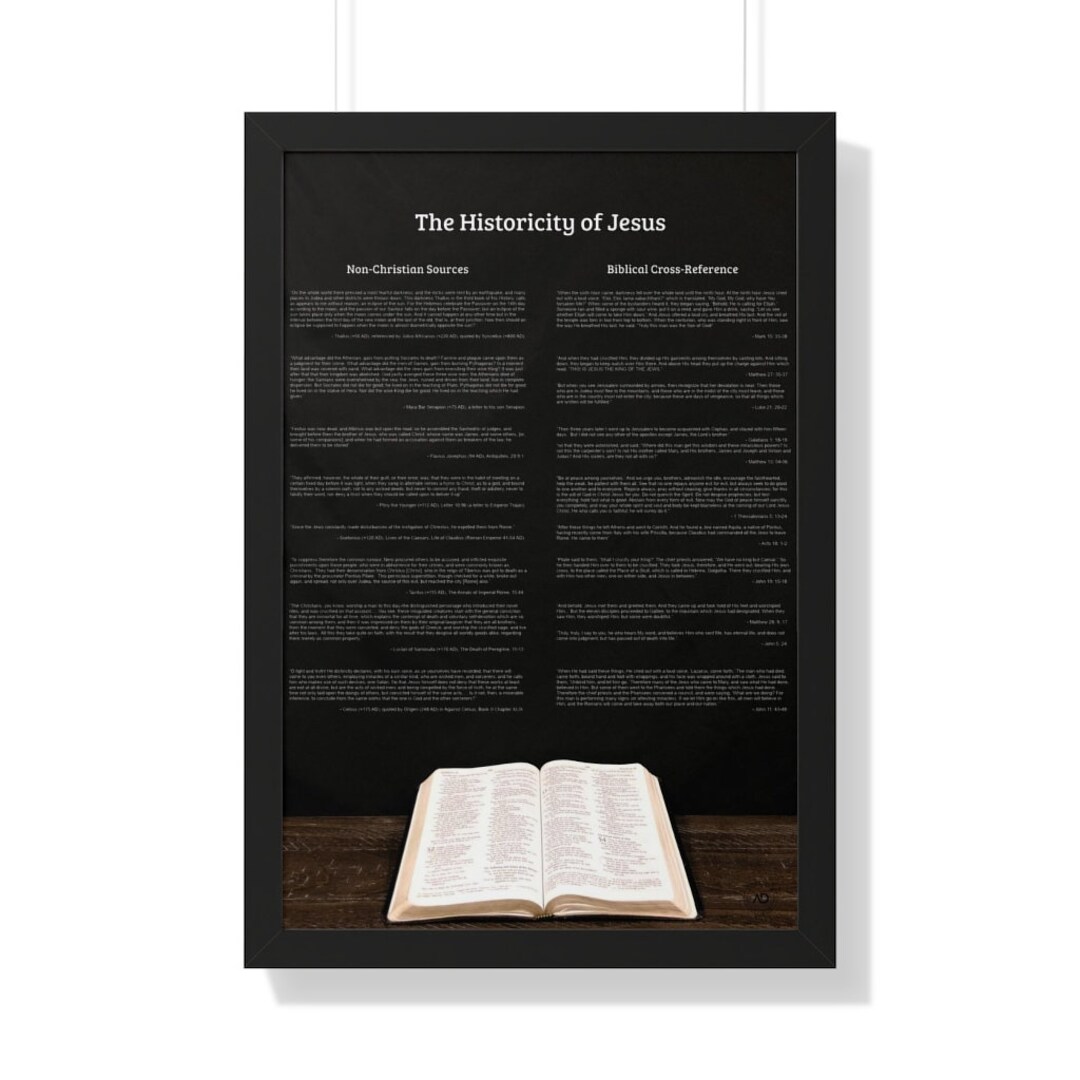 History of Jesus Framed Poster/christian Apologetic - Etsy