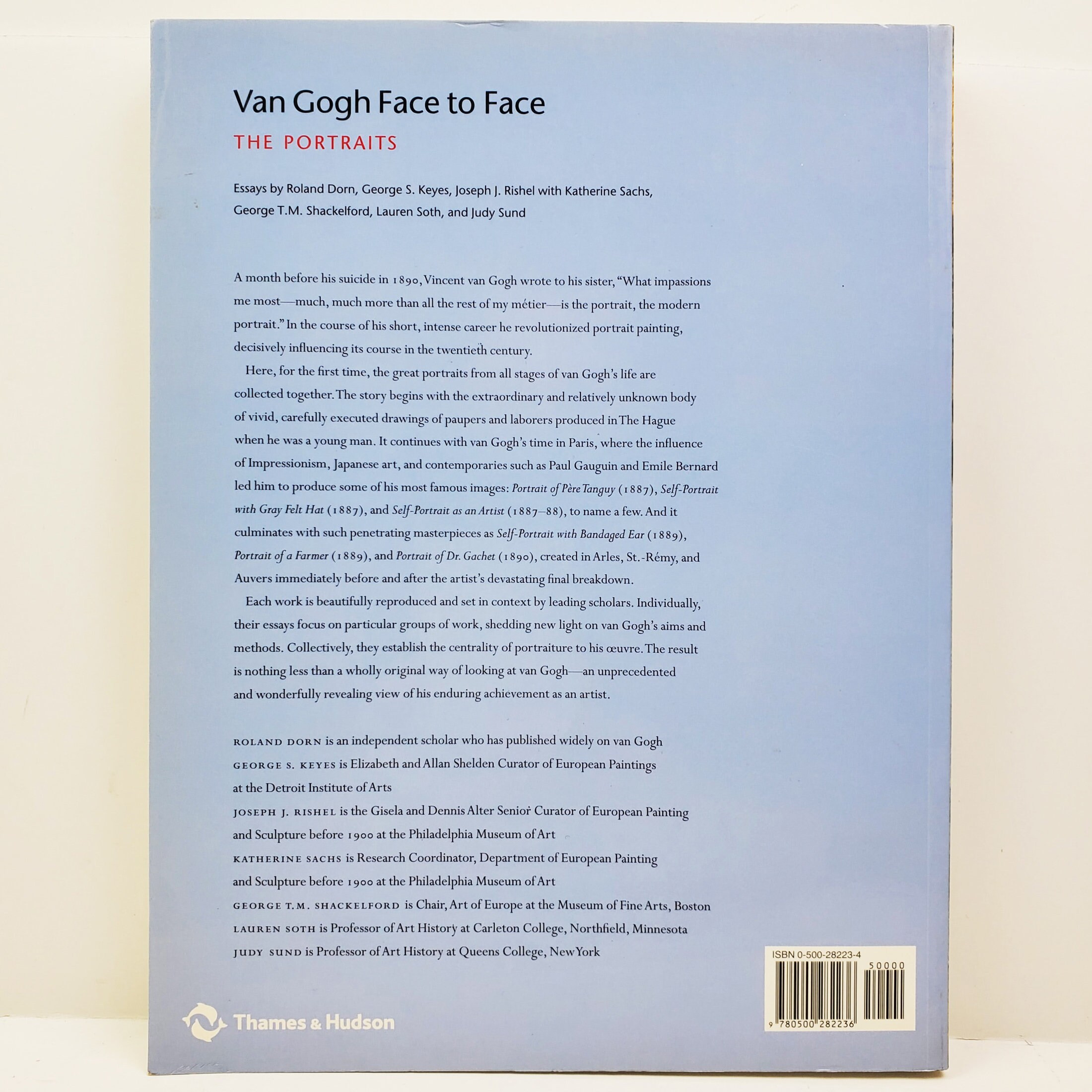 Van Gogh Face to Face Portraits Art Book by Keyes Softcover via Thames ...
