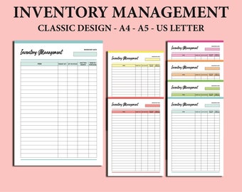 Inventory Management Form - Etsy