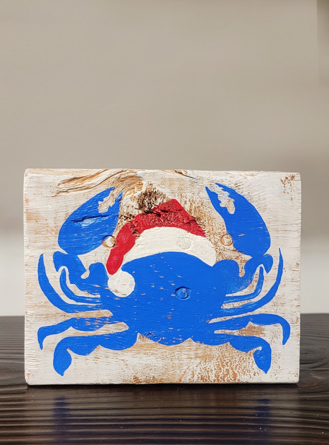 Handpainted Maryland Santa Claws Crab Santa Claus & Crab - Etsy