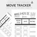 Printable Movie Tracker Template | Movie to Watch List, Movie Journal ...