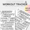 Printable Workout & Habit Tracker Weight Loss Journal 2025 Fitness ...