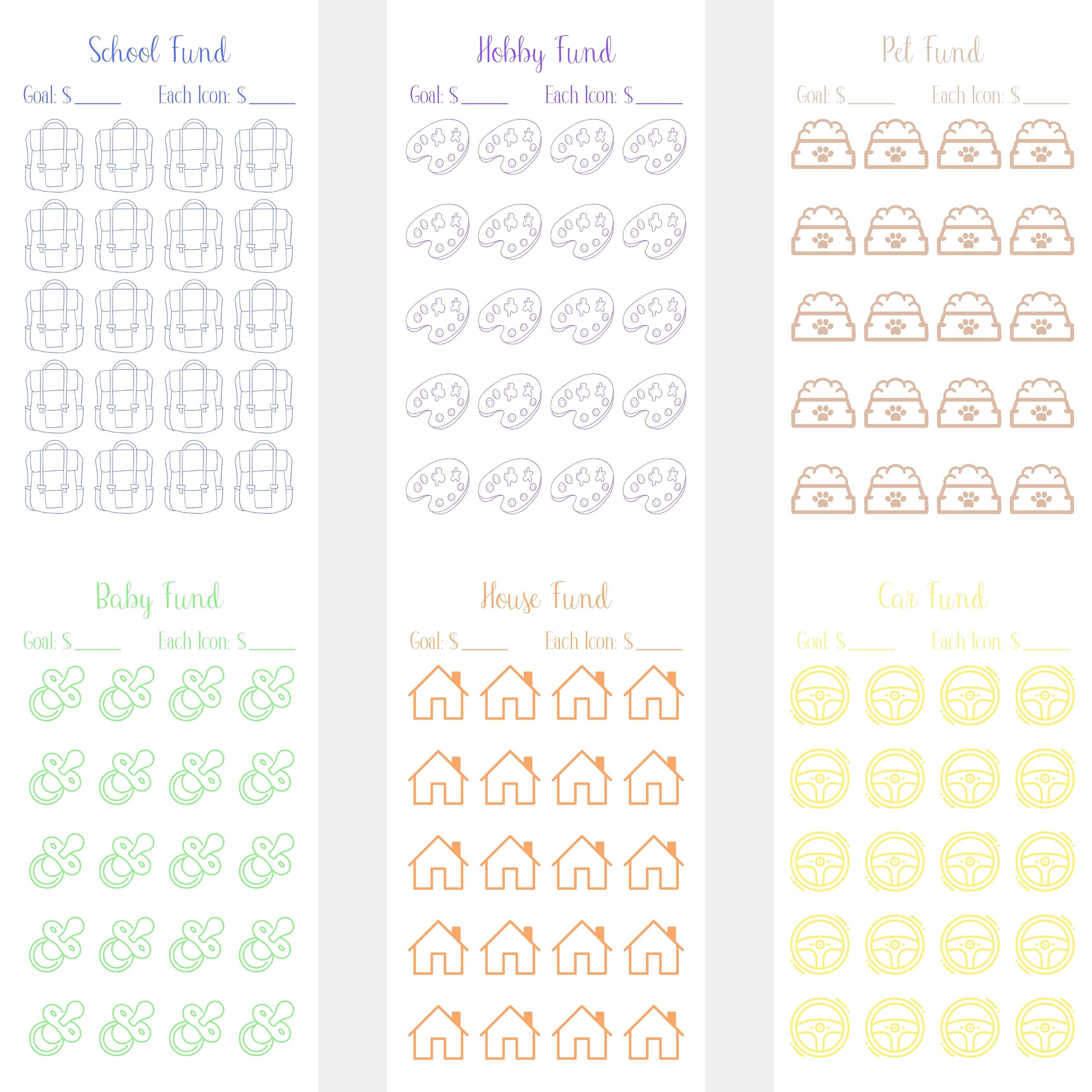 Printable A6 Savings Challenge Bundle | Pound Cash Envelope Inserts, A6 ...