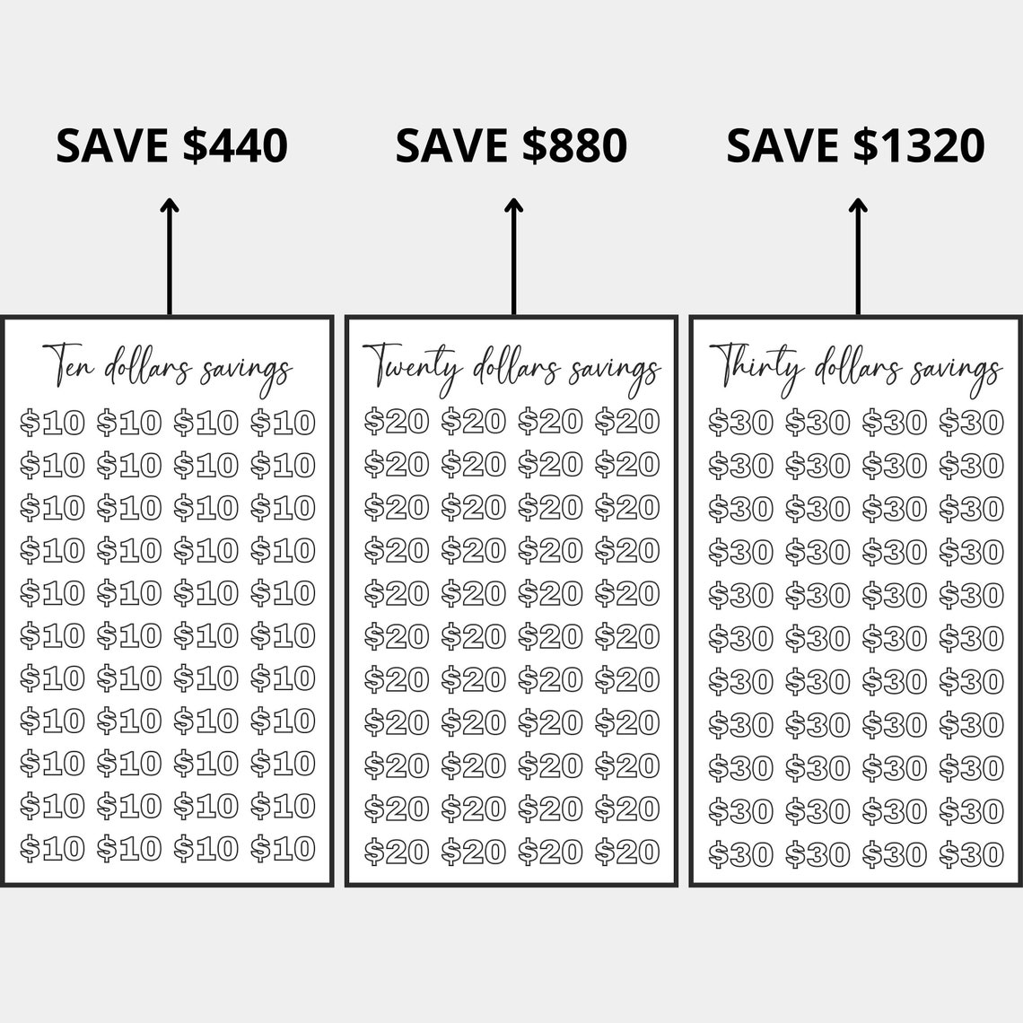 Printable A6 Savings Challenge Bundle Mini Savings Challenge Trackers ...
