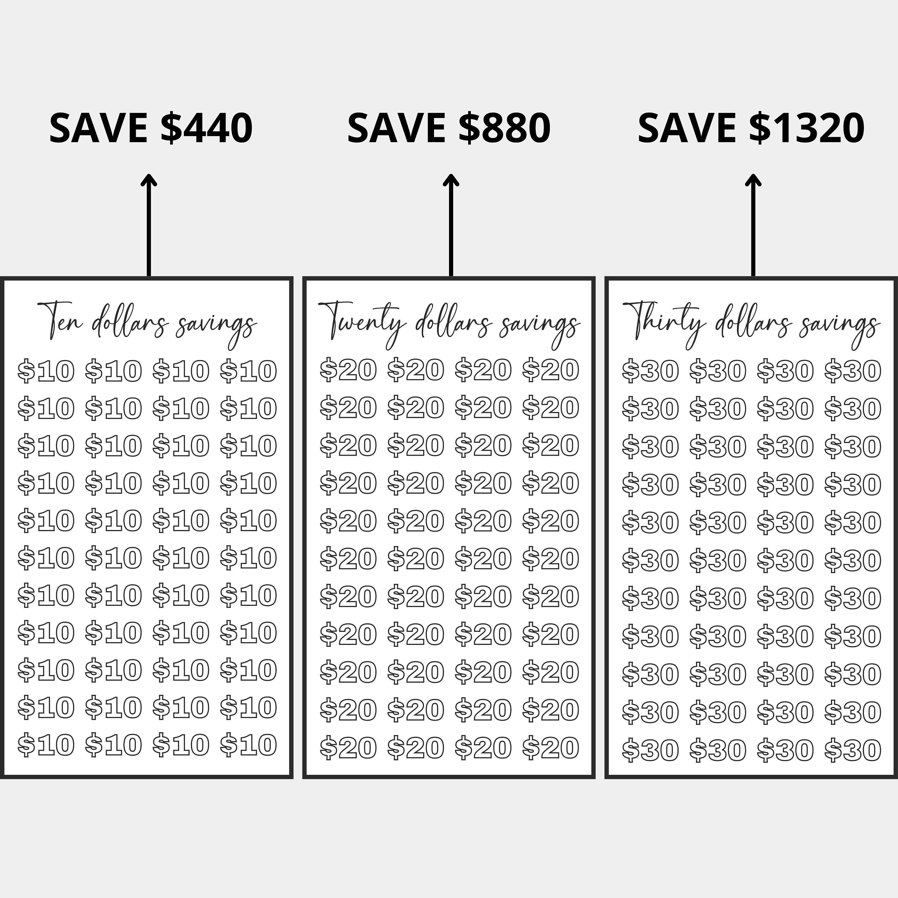 Printable A6 Savings Challenge Bundle | Mini Savings Challenge Trackers ...