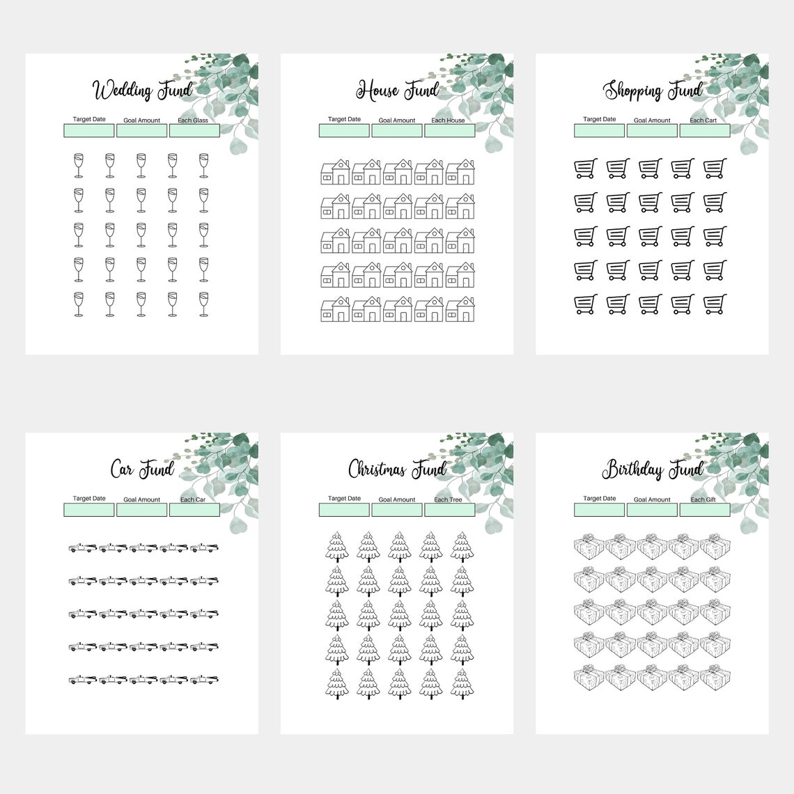 Printable Savings Challenge Bundle Money Savings Tracker Binder 100 ...