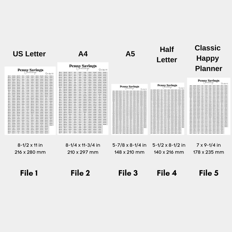 1 Penny Savings Challenge 365 Days Penny Savings Challenge Coin Savings Challenge Printable ...