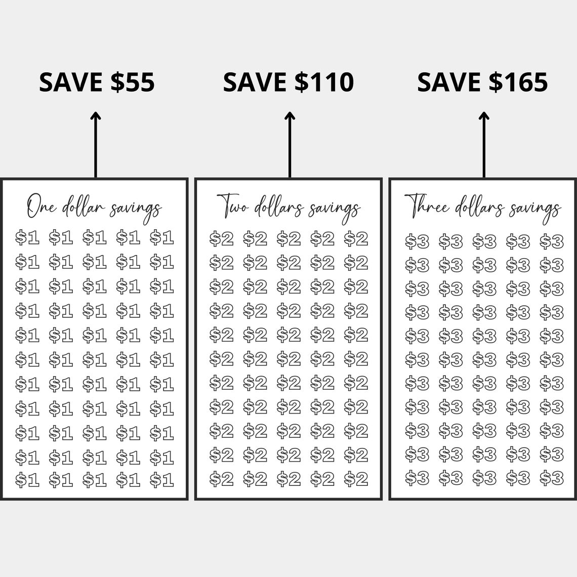 Printable A6 Savings Challenge Bundle Mini Savings Challenge Trackers ...