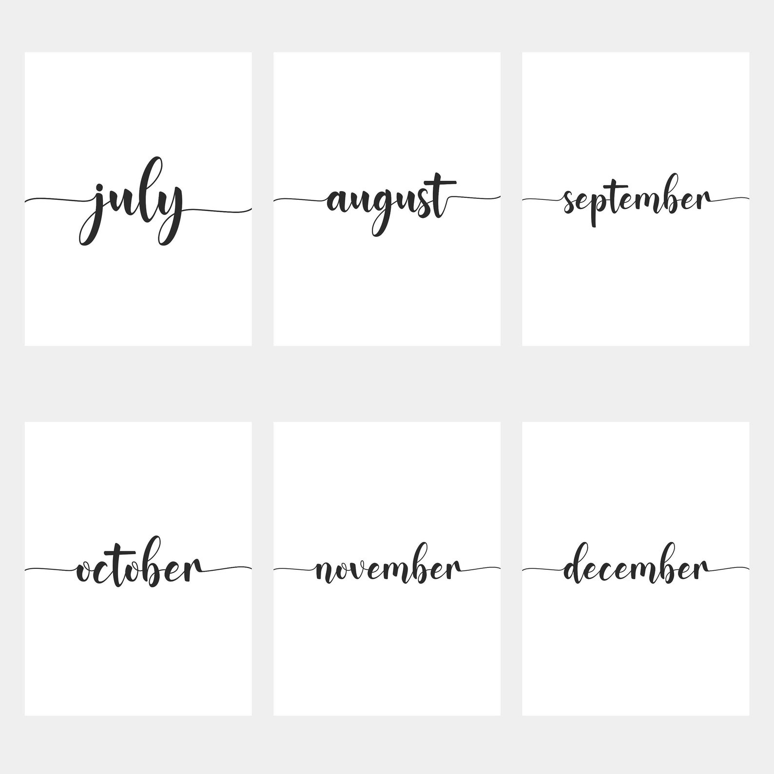 Printable Monthly Dashboards Inserts 2026 | Monthly Dividers, Monthly ...