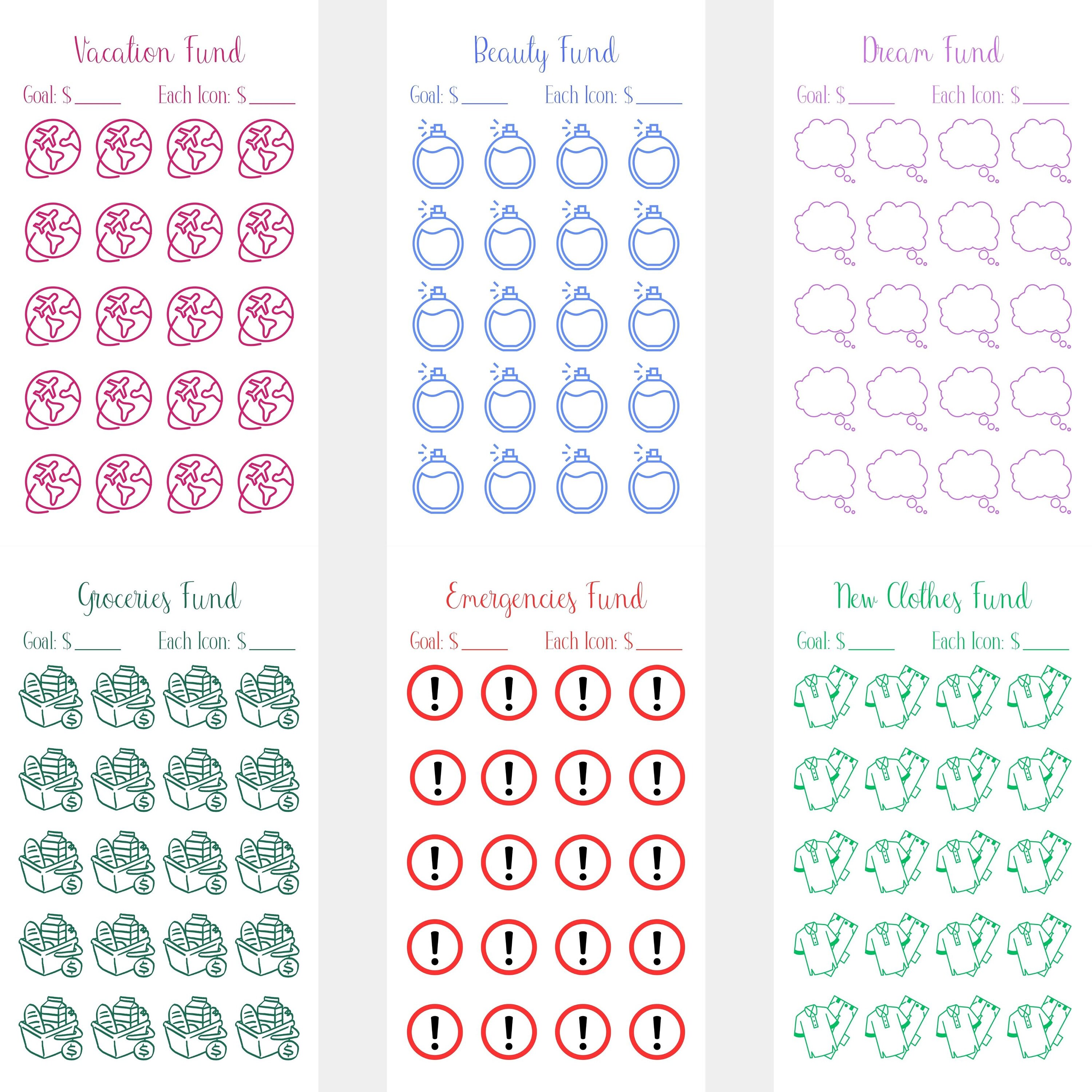 Printable A6 Savings Challenge Bundle | Pound Cash Envelope Inserts, A6 ...