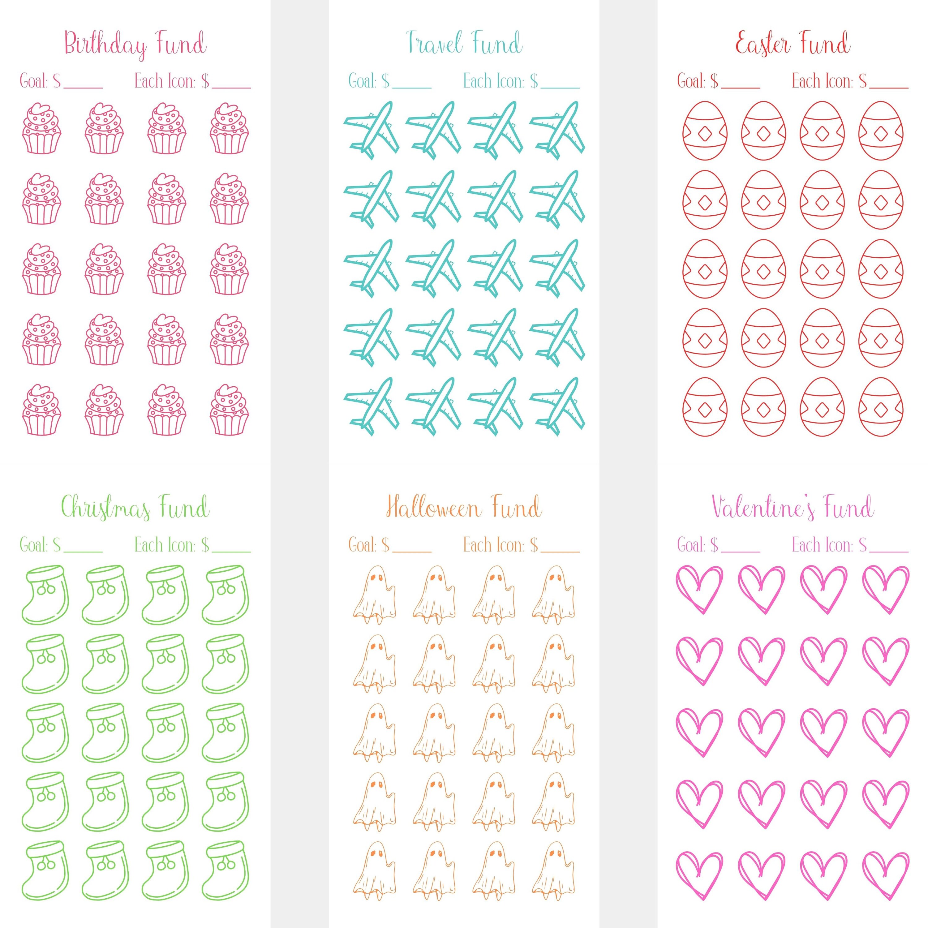 Printable A6 Savings Challenge Bundle | Pound Cash Envelope Inserts, A6 ...
