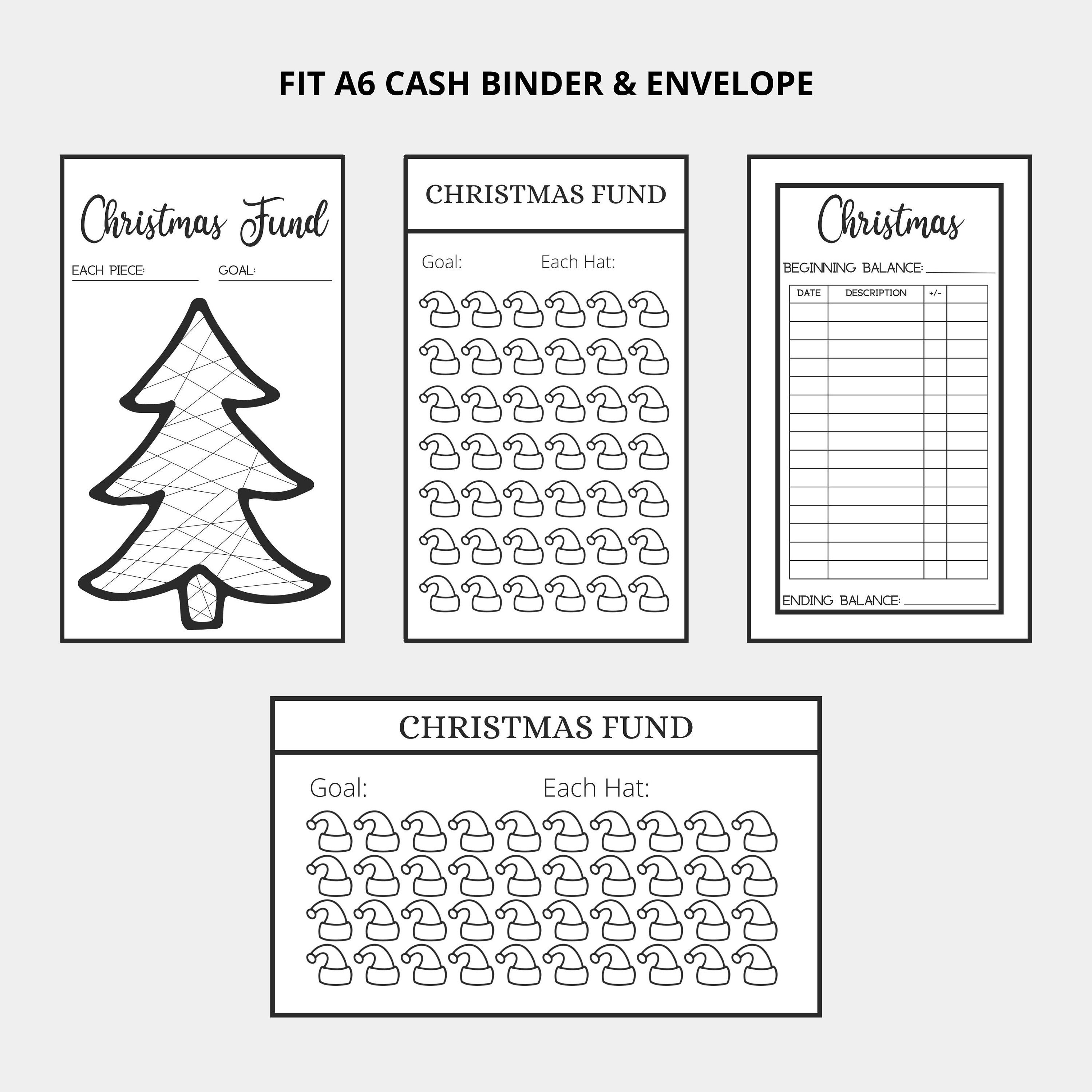 Christmas Savings Challenge Money Savings Tracker A6 - Etsy