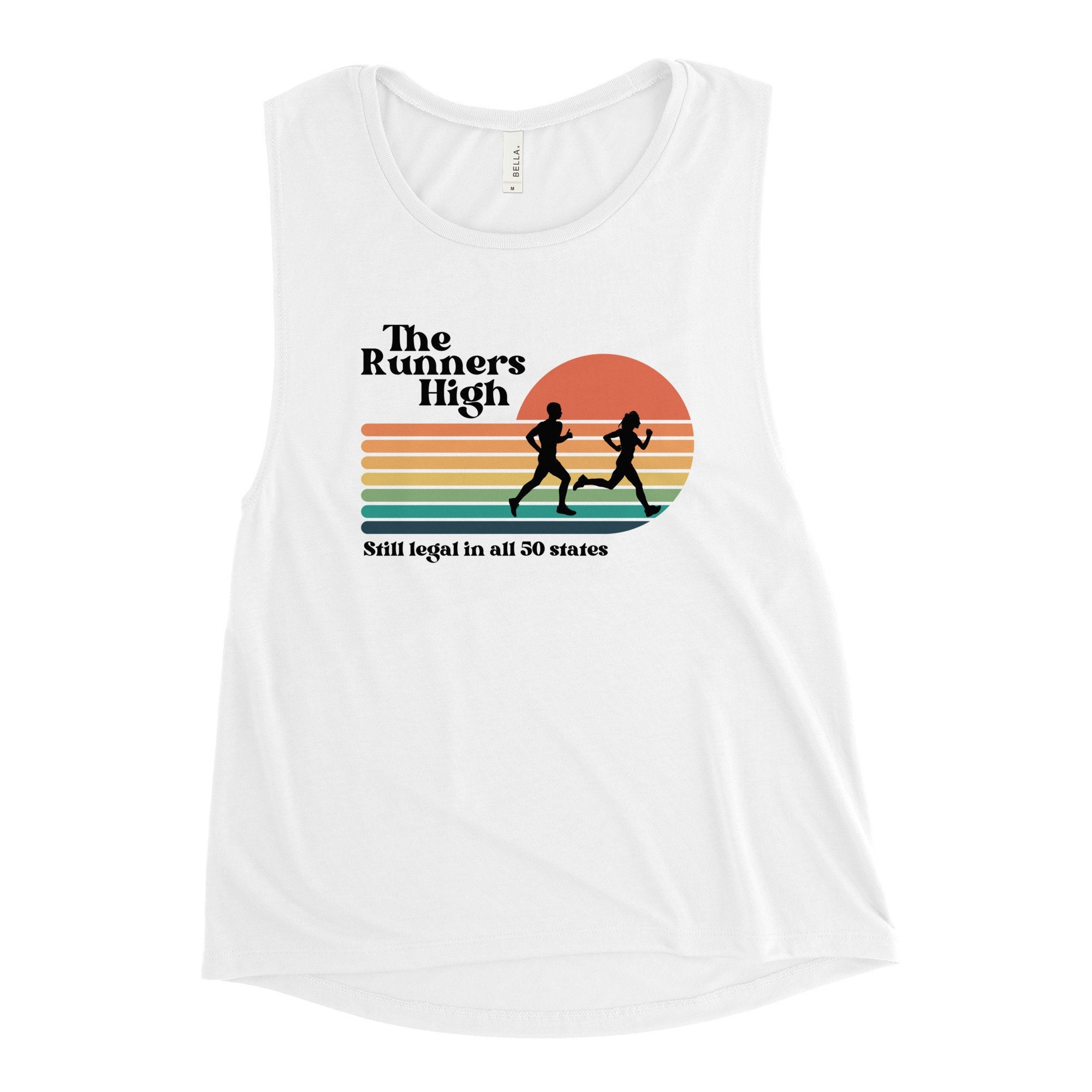 RUNNERS HIGH Womens Muscle Shirt, Womens Running Tank Top, Funny ...